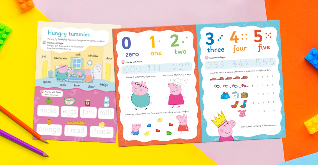 Download these Peppa Pig school activity sheets